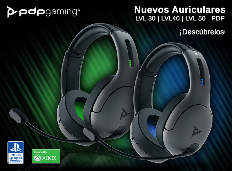 Auriculares, fundas, cables, mandos y otros productos PDP